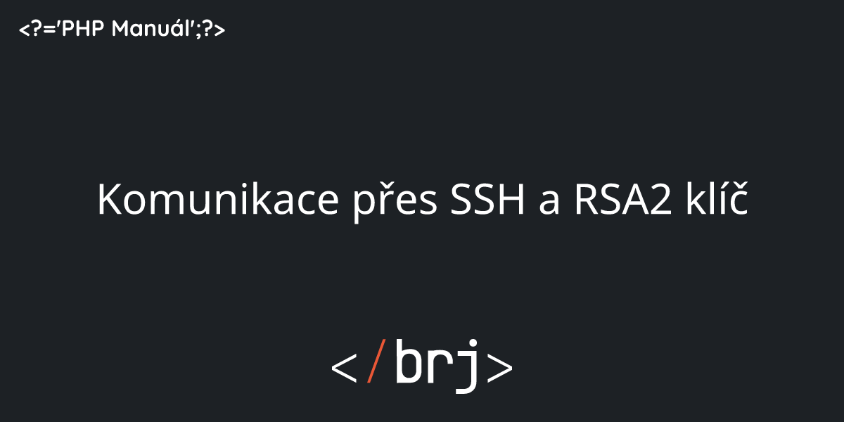 Communication via SSH and RSA2 key