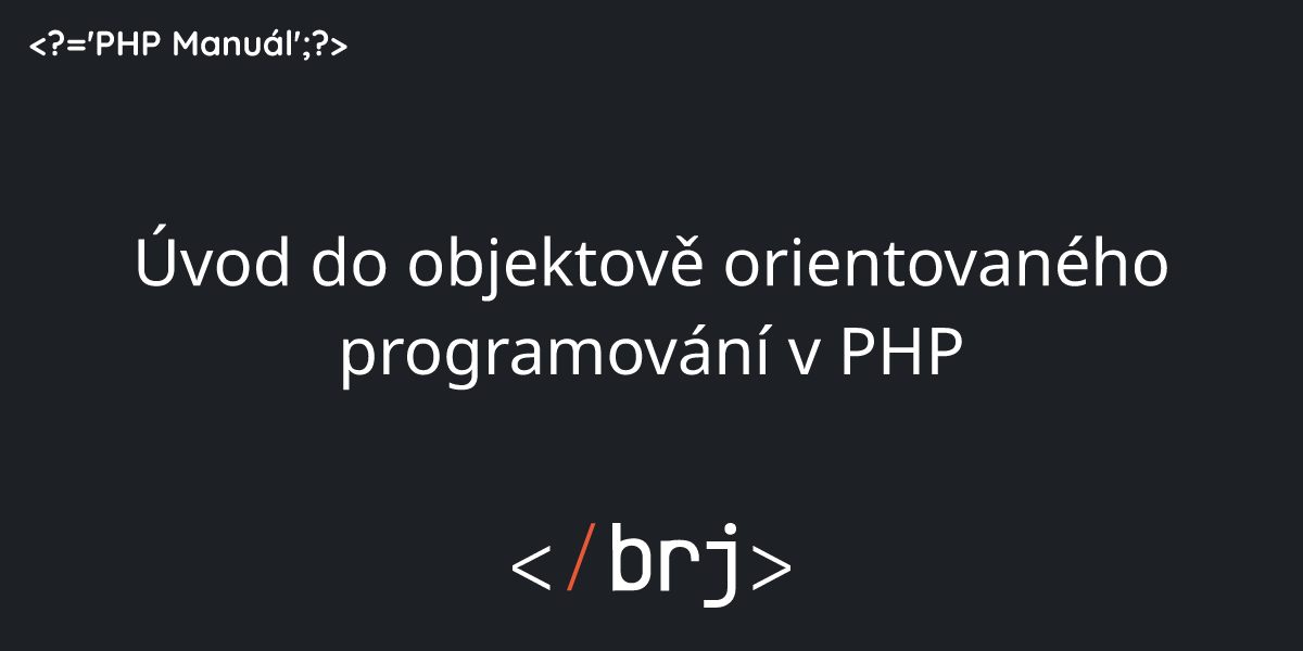 Introduction to object-oriented programming in PHP